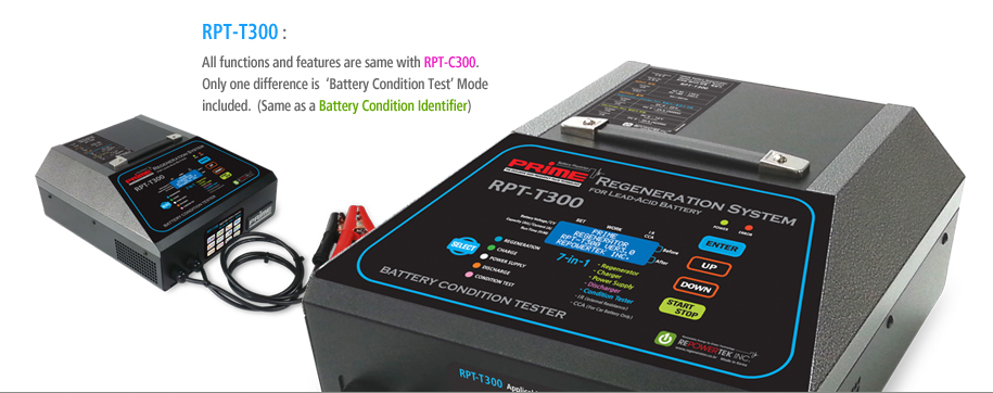PRIME Battery Condition Tester and Regenerator RPT-T300